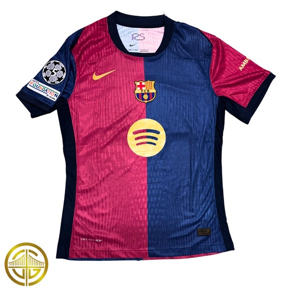 Nike | Shirts | Blue And Maroon Soccer Jersey Barcelona Lamine Yamal 9 ...